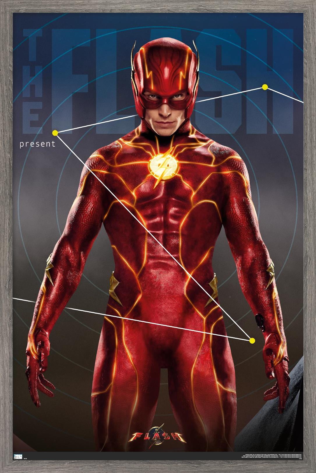 DC Comics Movie The Flash - The Flash Triptych Wall Poster, 14.725" x ...