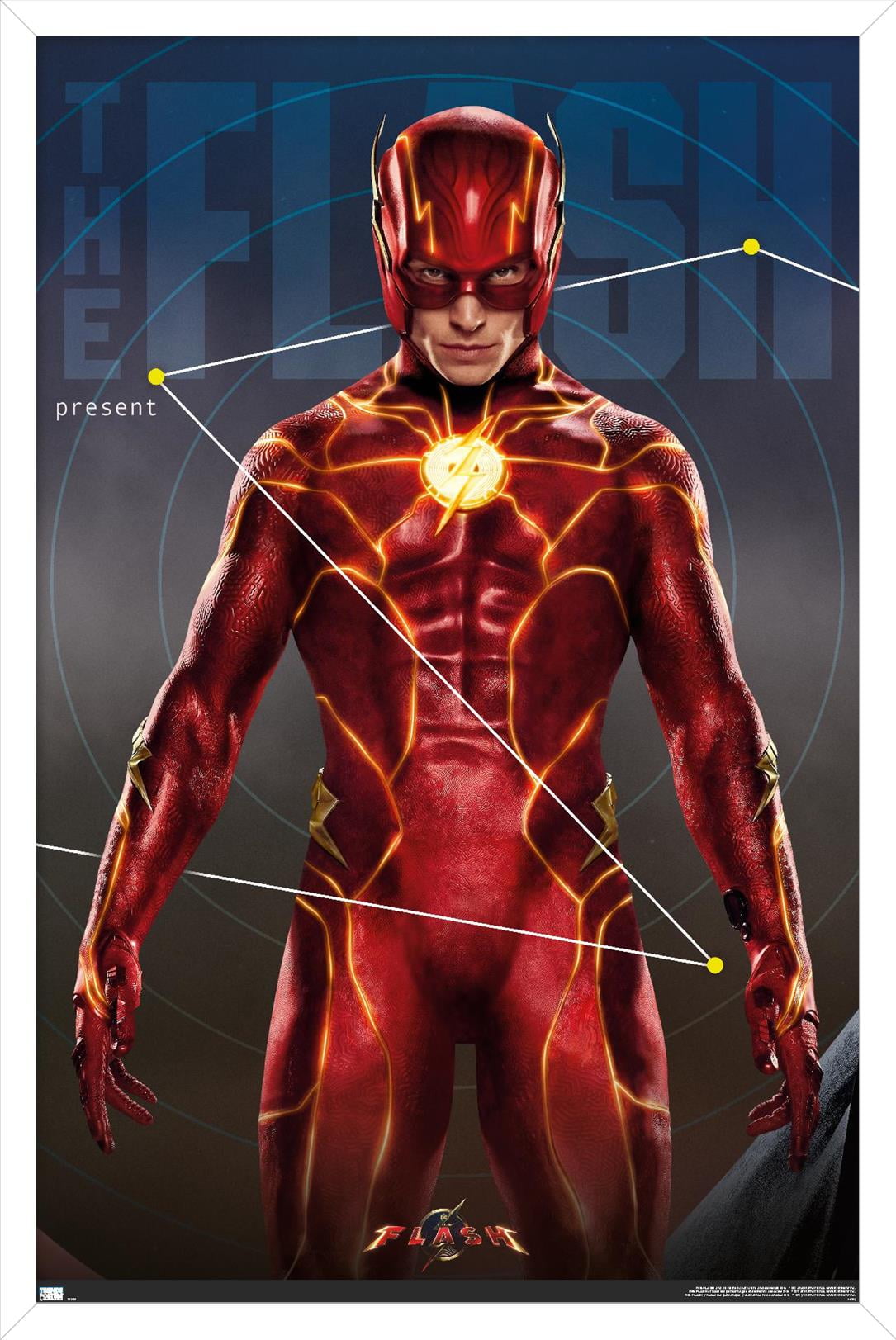DC Comics Movie The Flash - The Flash Triptych Wall Poster, 14.725" x ...