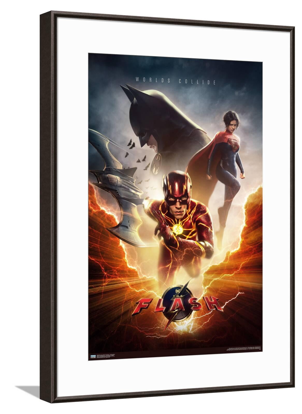 DC Comics Movie The Flash - Trio One Sheet Canvas Wall Poster, 14.725 ...
