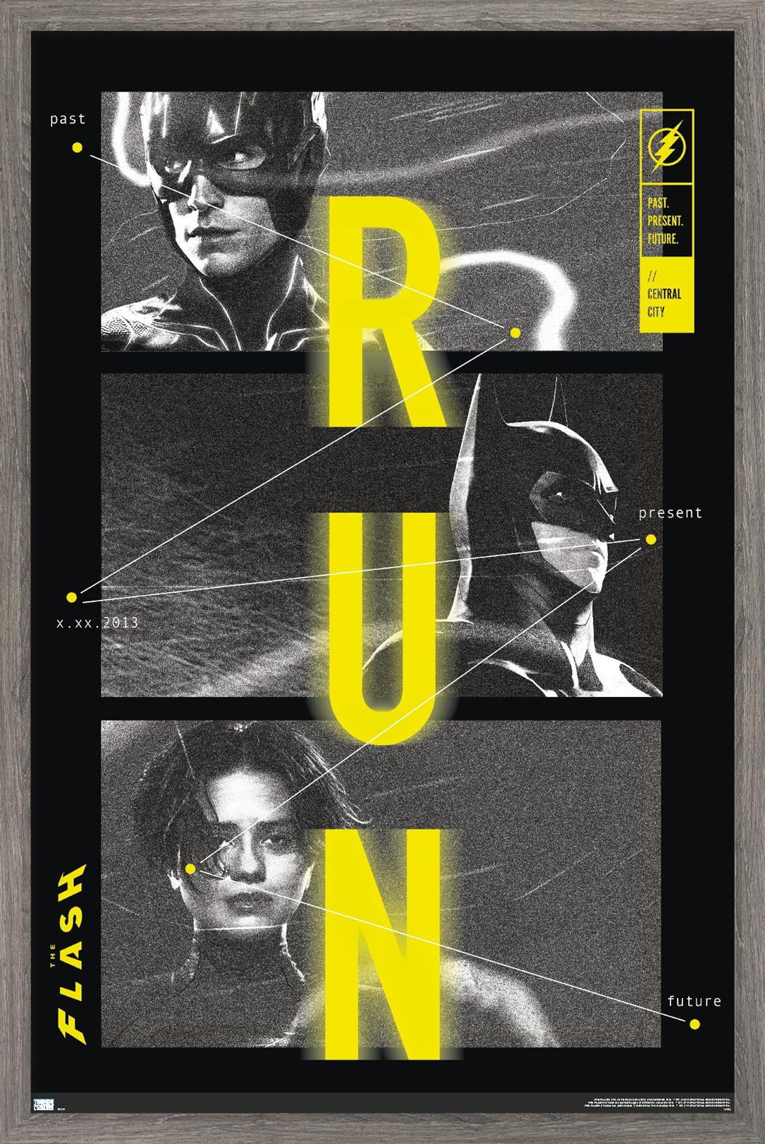 DC Comics Movie The Flash - Trio Wall Poster, 14.725" x 22.375" Framed ...