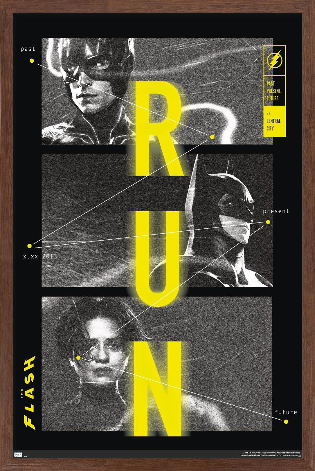 DC Comics Movie The Flash - Trio Wall Poster, 22.375" x 34" Framed ...