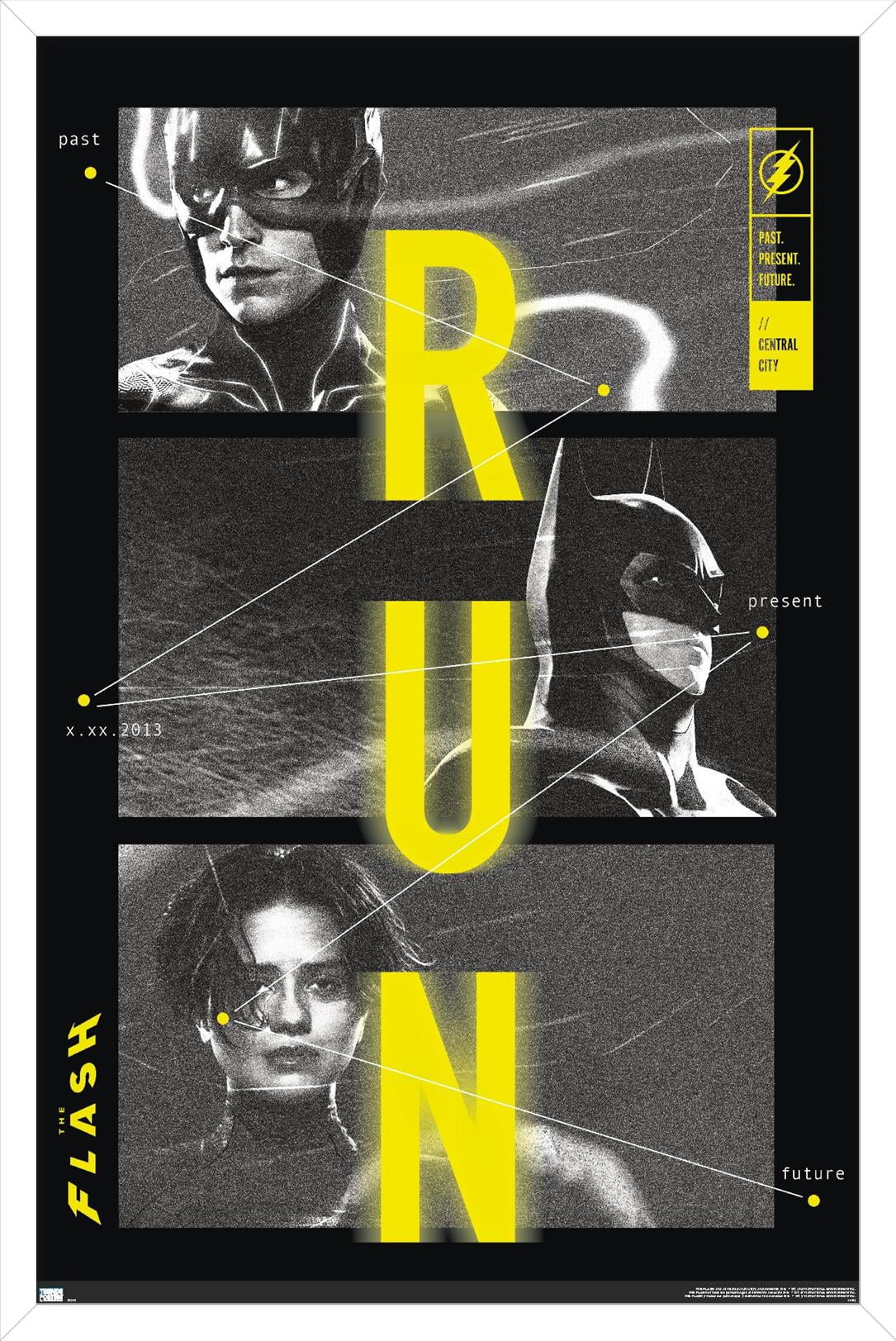 DC Comics Movie The Flash - Trio Wall Poster, 22.375" x 34" Framed ...