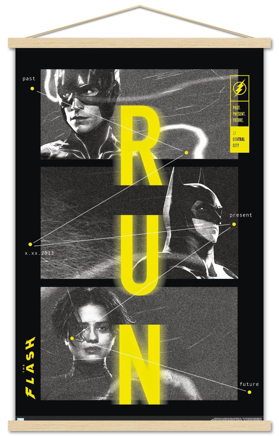 DC Comics Movie The Flash - Trio Wall Poster with Magnetic Frame, 22. ...