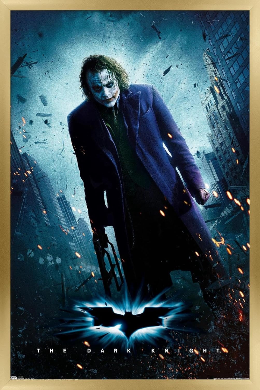 DC Comics Movie the Dark Knight the Joker One Sheet Wall Poster 14.725 ...