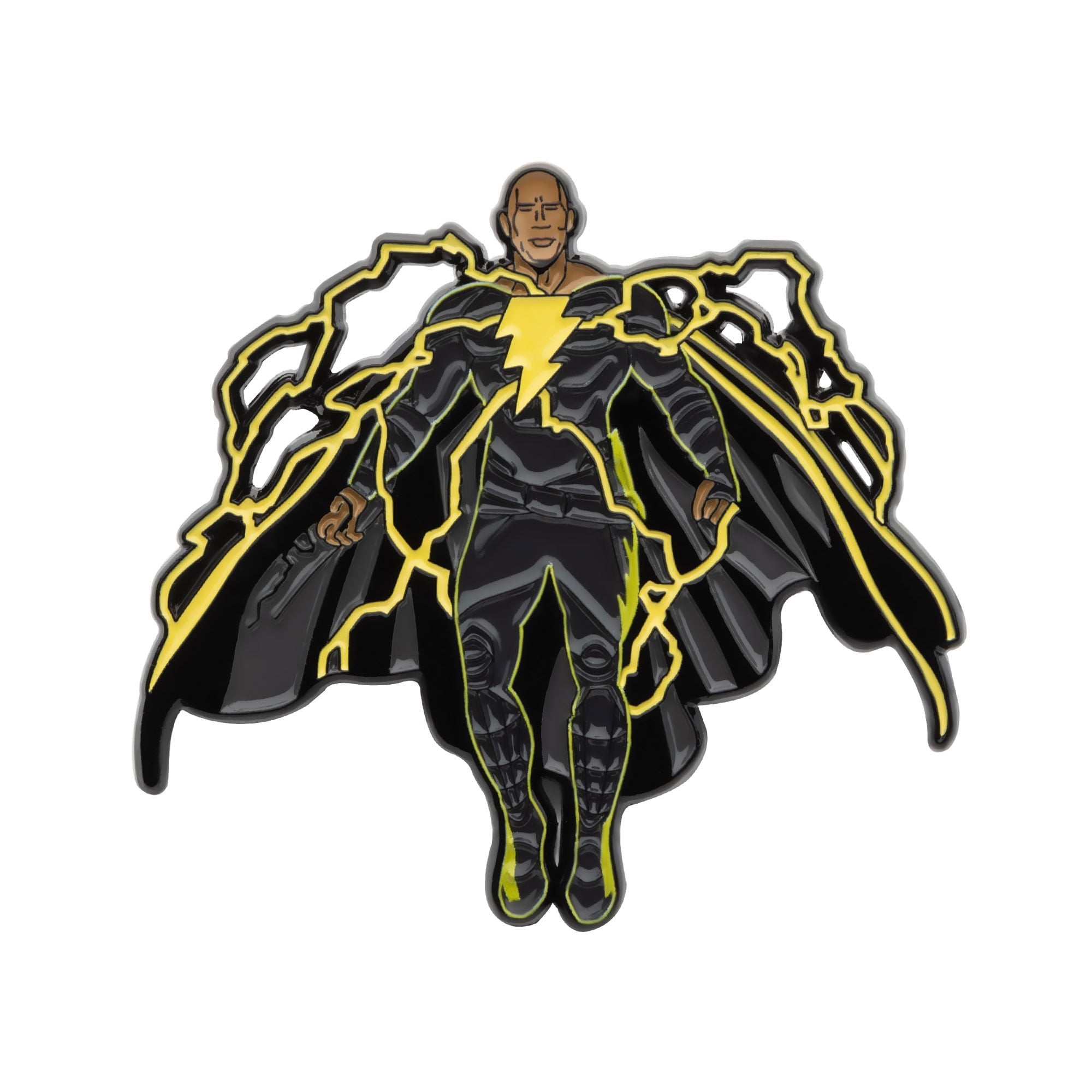 DC Comics Officially Licensed: Black Adam Lightning Brooch Enamel Lapel ...