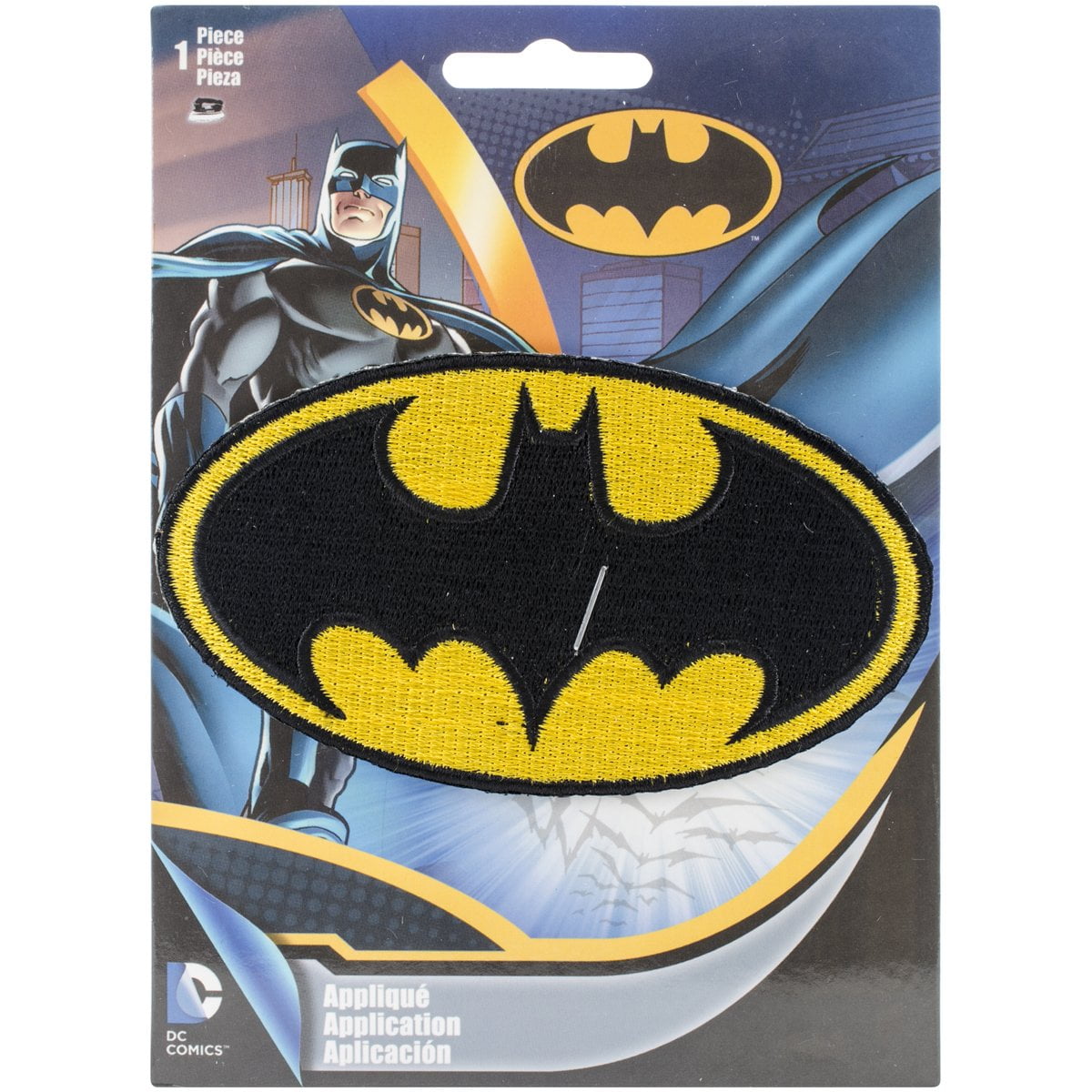 DC Comics Patch-Batman Logo 4"X2.25" - Walmart.com