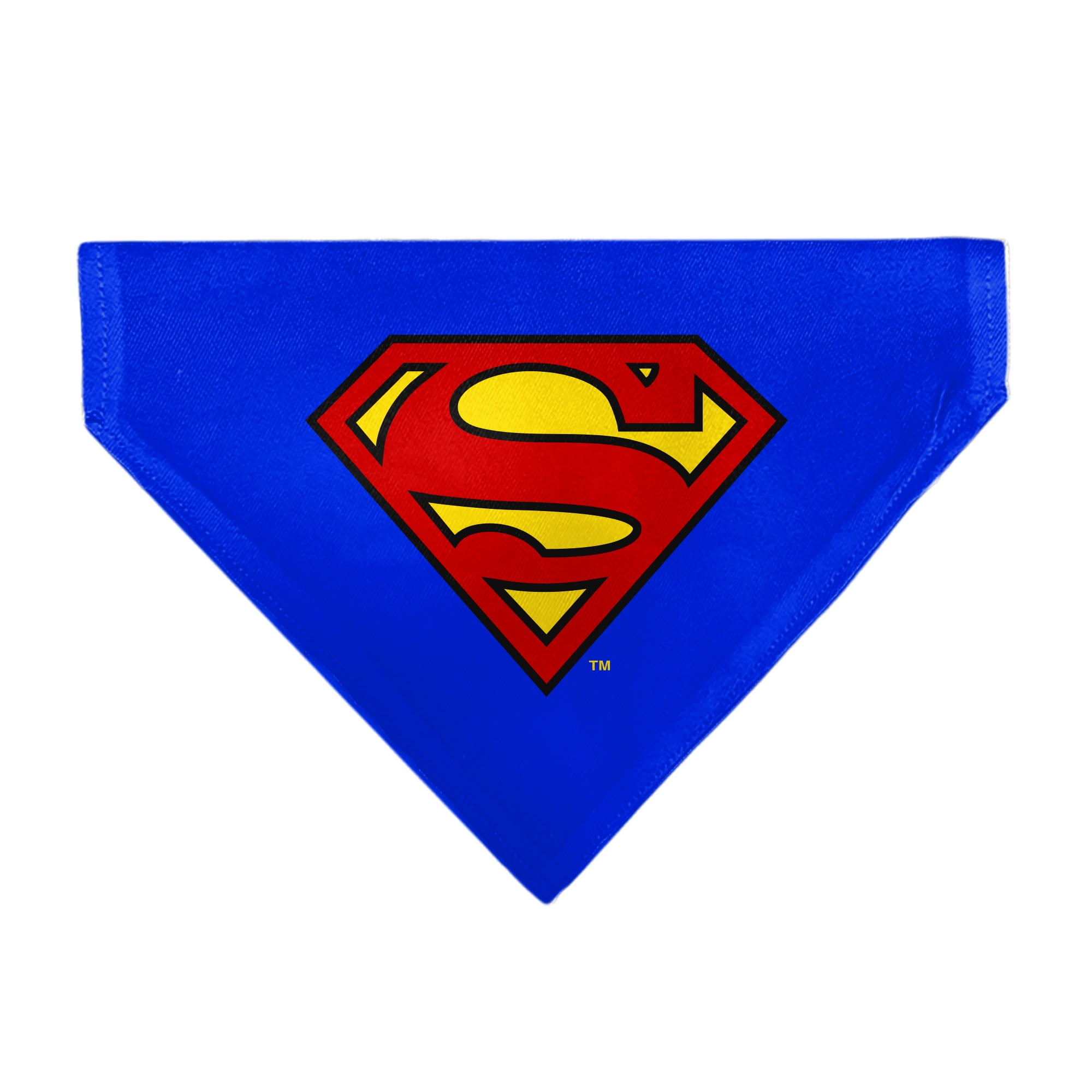 DC Comics Pet Bandana Superman Shield Logo Blue Red Yellow Slip On ...