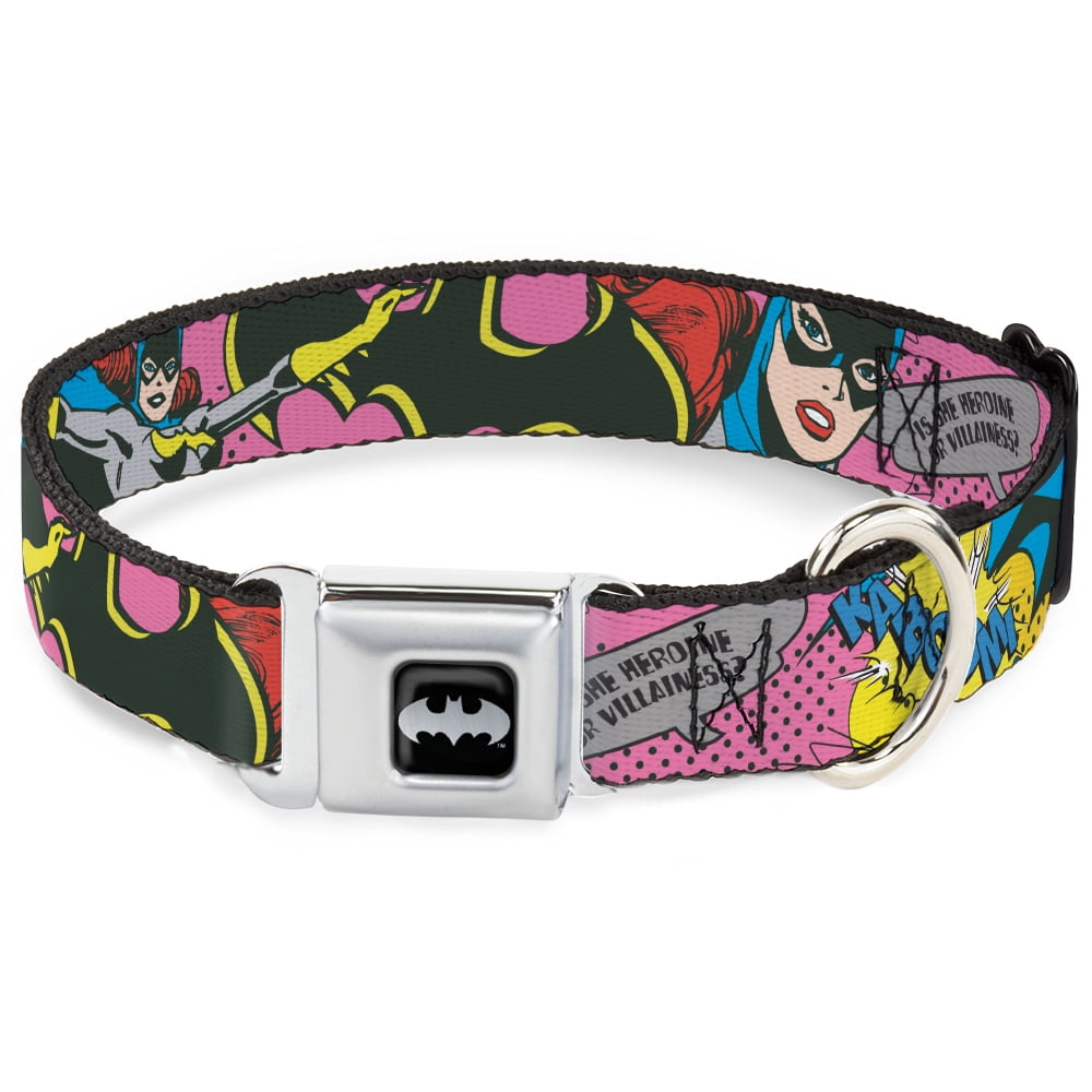 DC Comics Pet Collar, Dog Collar Metal Seatbelt Buckle, Batgirl Is She ...