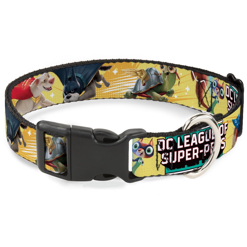 DC Comics Pet Collar, Dog Collar Plastic Buckle, DC League of Super ...