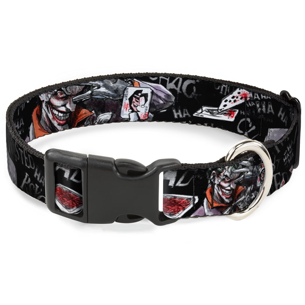 DC Comics Pet Collar, Dog Collar Plastic Buckle, Joker Brilliantly ...