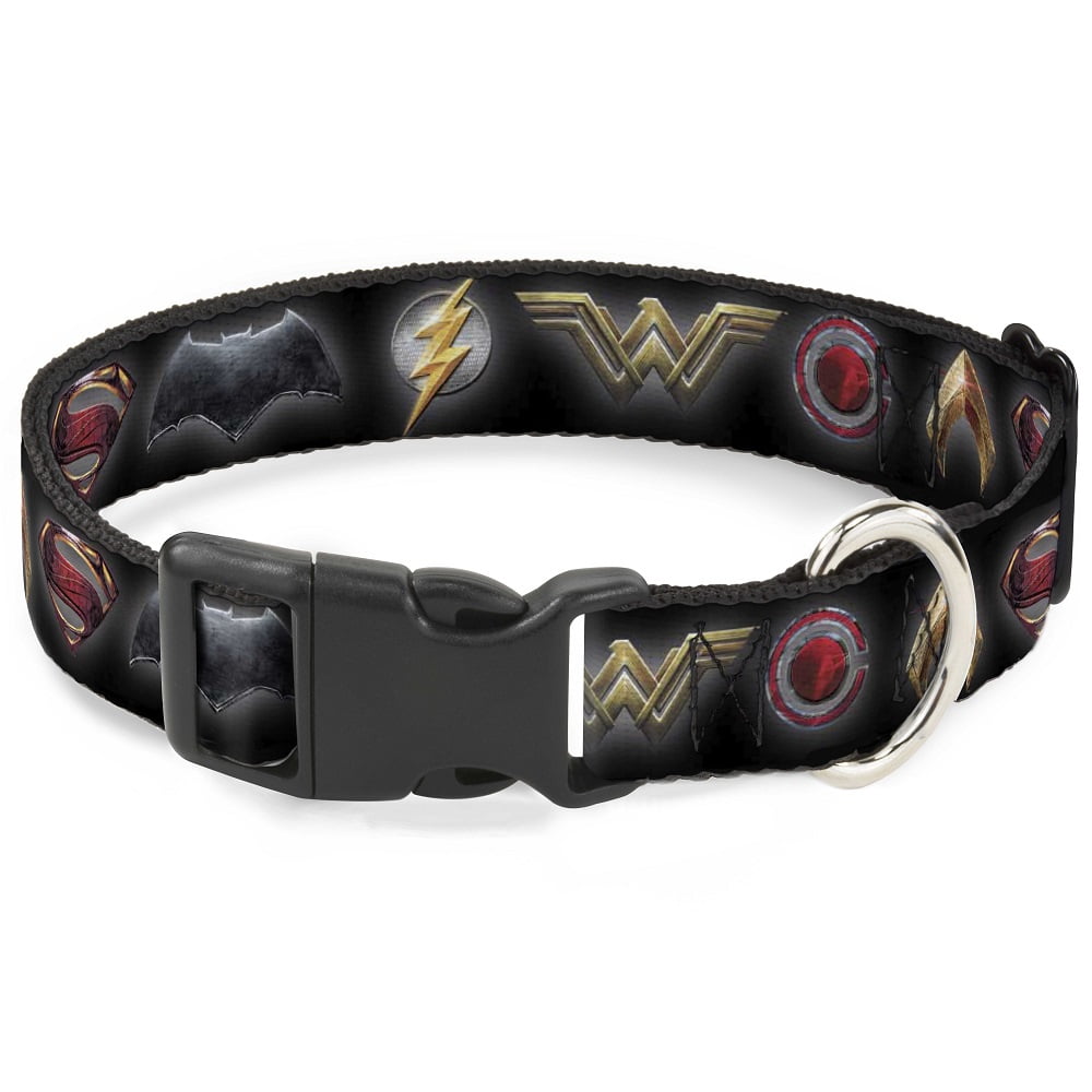 DC Comics Pet Collar, Dog Collar Plastic Buckle, Justice League 2017 ...