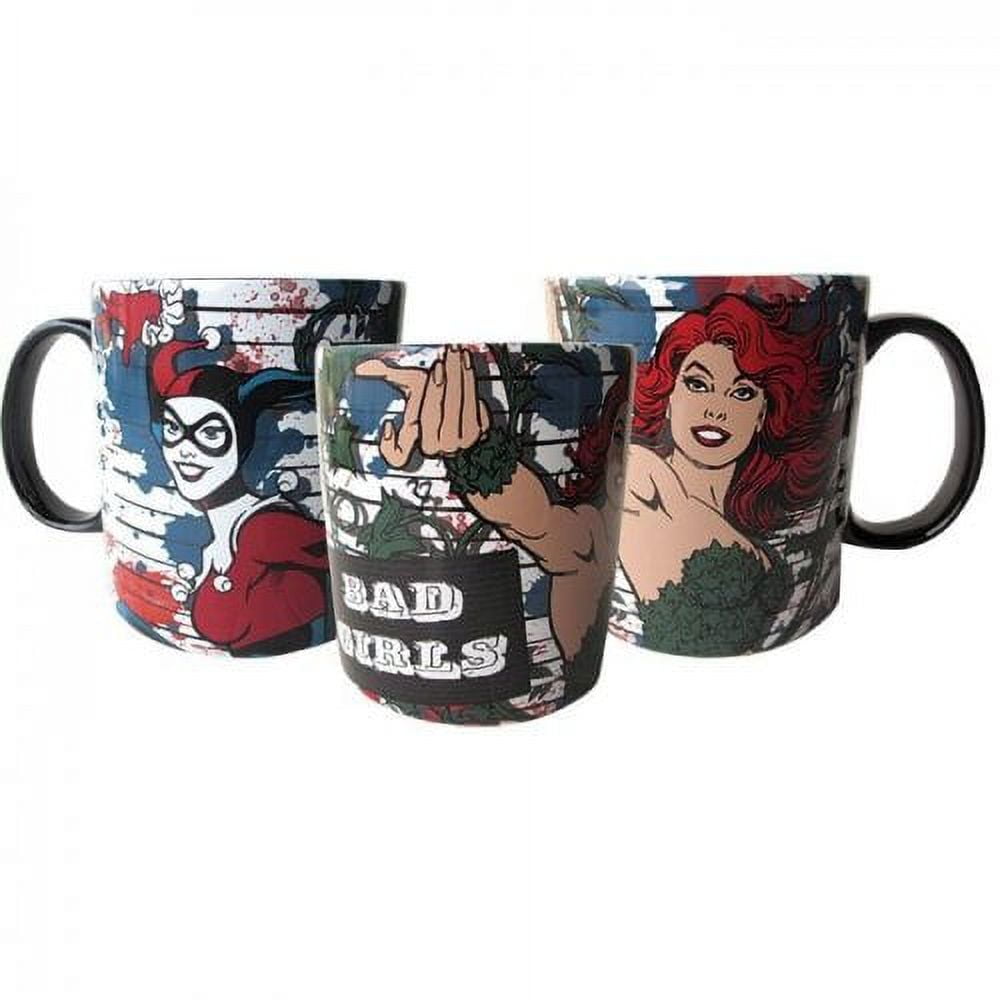 DC Comics Popular Characters Multicolor Cartoon Glass 14oz Mug ...