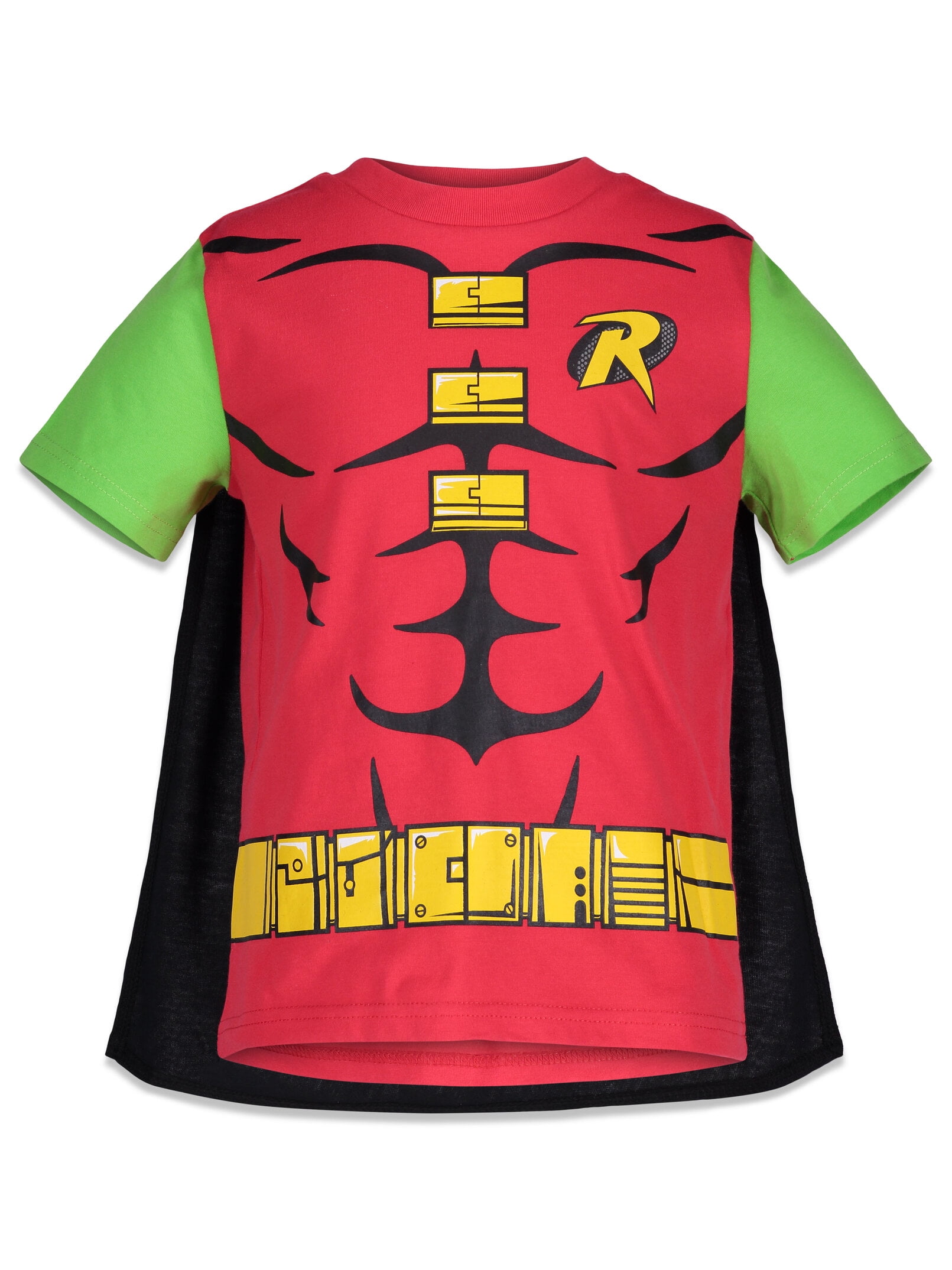 DC Comics Robin Little Boys Cosplay T-Shirt and Cape Toddler to Little ...