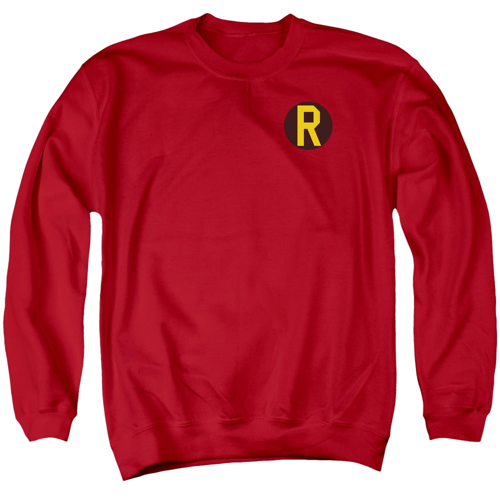 DC Comics Robin Logo Adult Crewneck Sweatshirt Red - Walmart.com