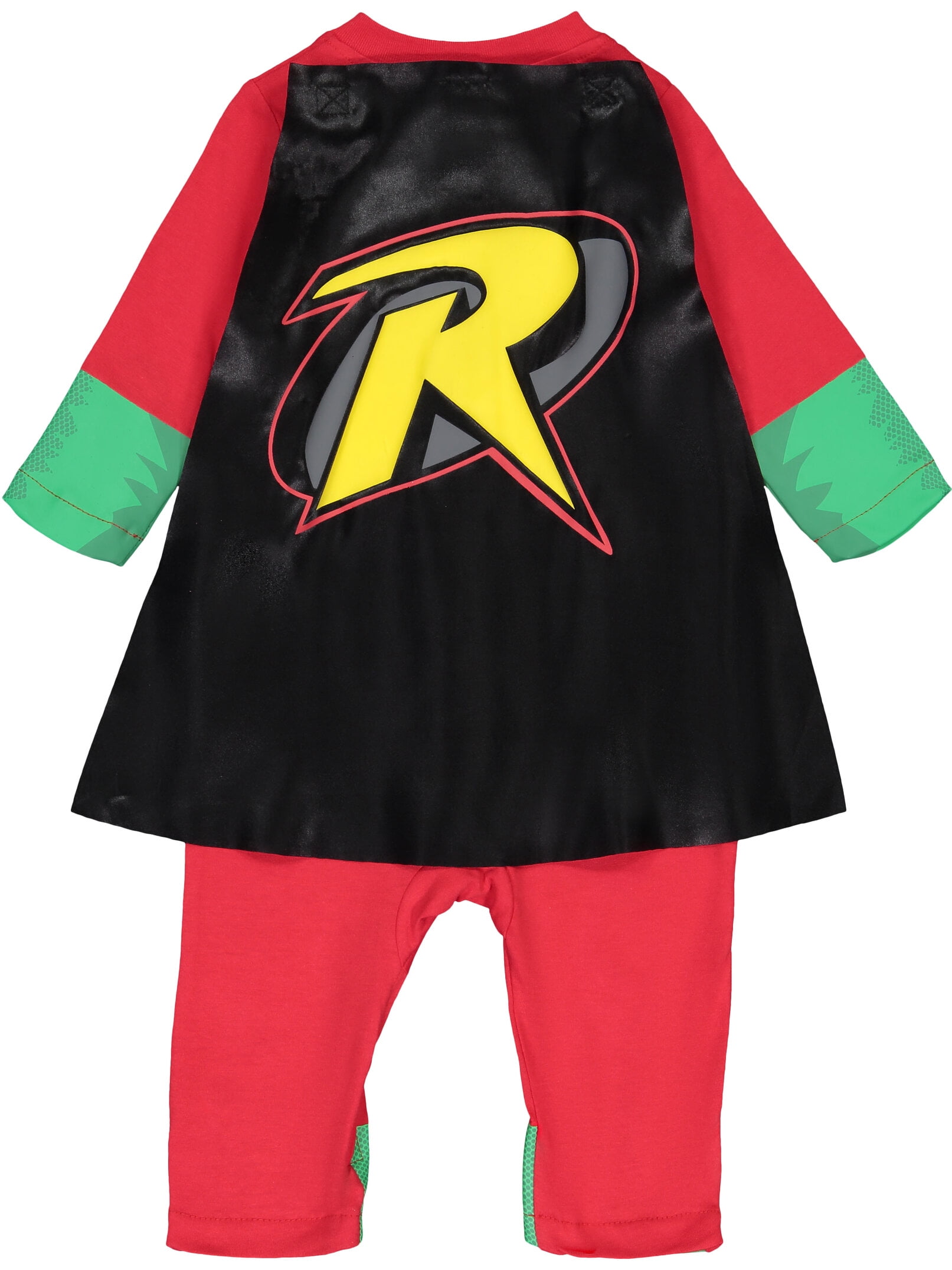 DC Comics Robin Newborn Baby Boys Zip Up Cosplay Costume Coverall and ...