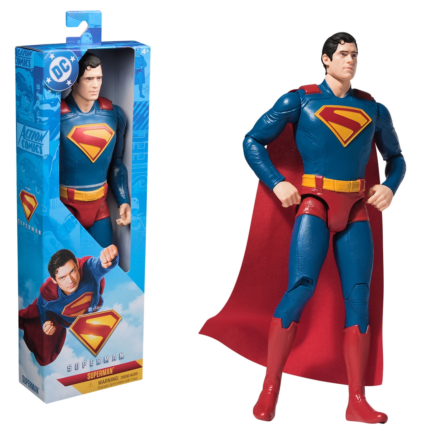 DC Comics SUPERMAN, 12-inch Superhero Action Figure, for Ages 4 & up - Walmart.com