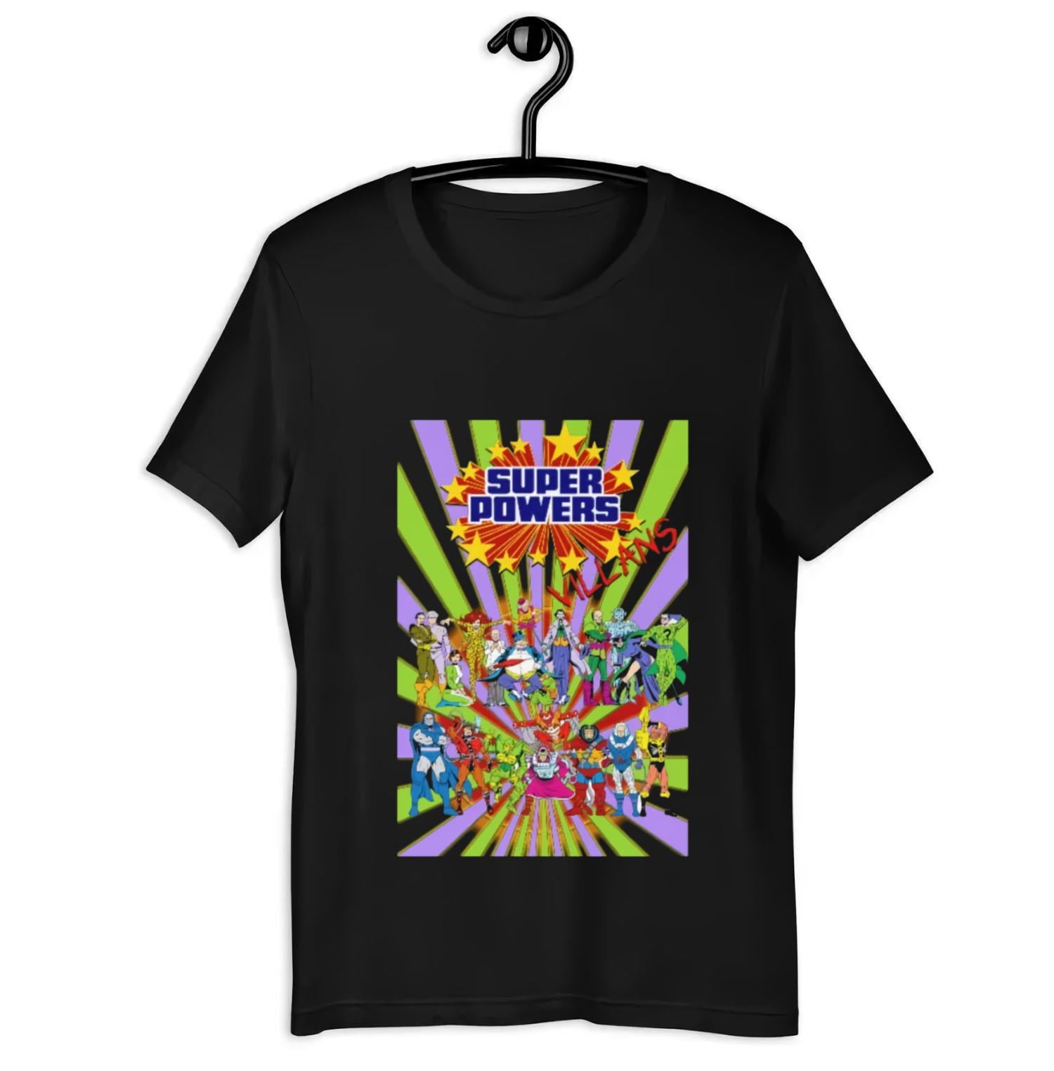 DC Comics Super Powers Justice League VILLAINS T-shirt - Walmart.com
