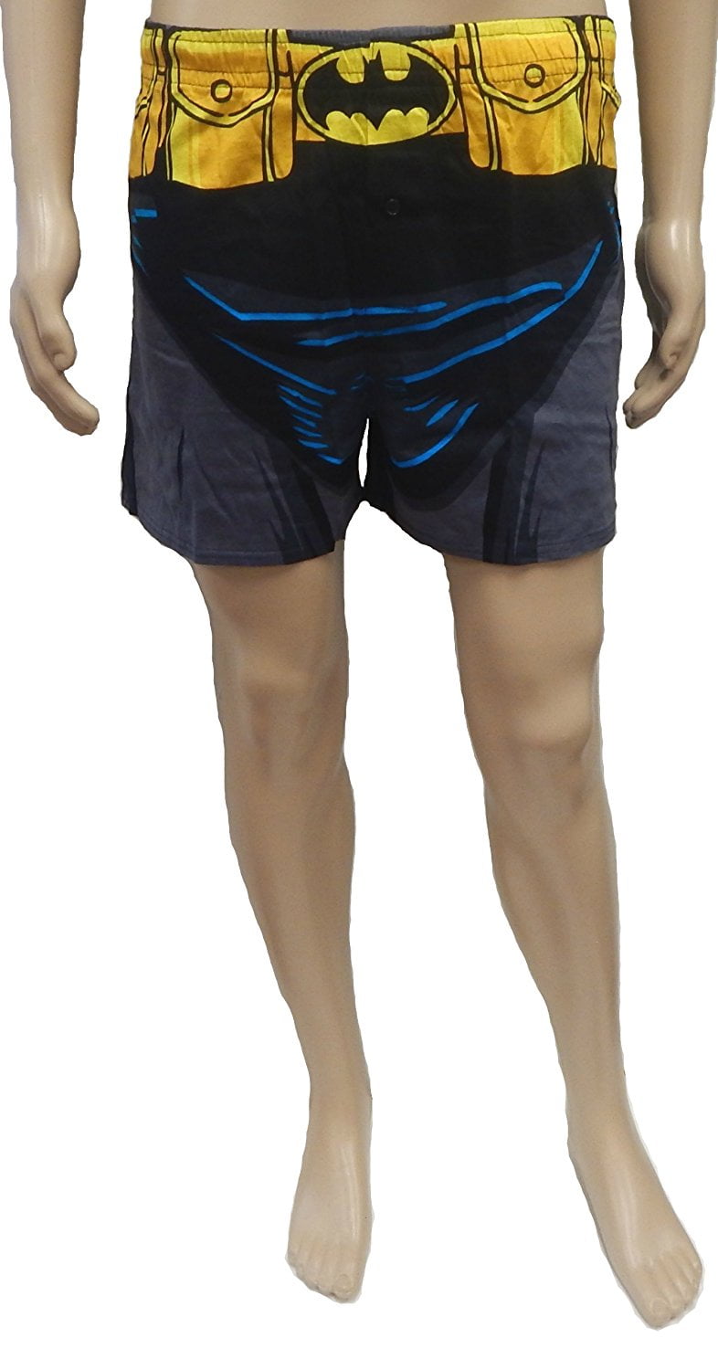 DC Comics Superhero Knit Adult Men Boxer Shorts (Size Small), Batman ...