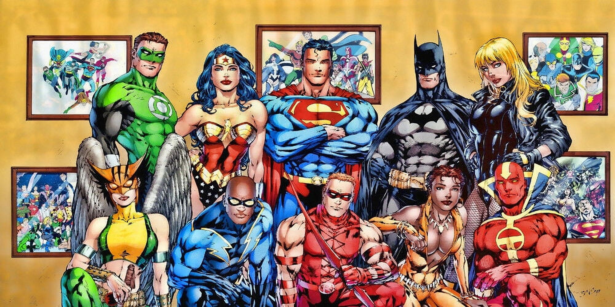 DC Comics Superheroes - CANVAS OR PRINT WALL ART - Walmart.com