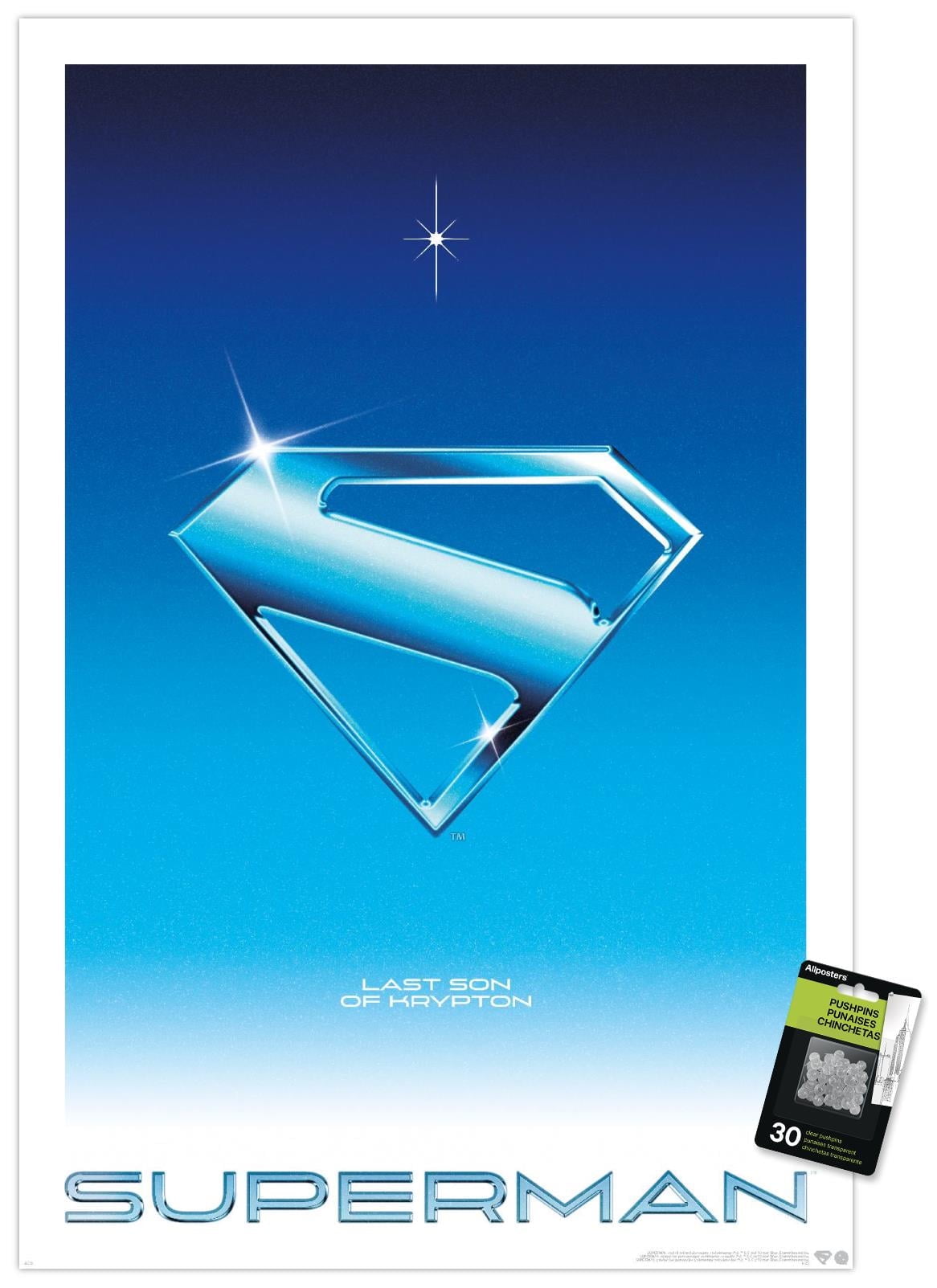 DC Studios Superman (2025) - Last Son Of Krypton Wall Poster with Pushpins, 22.375" x 34 ...