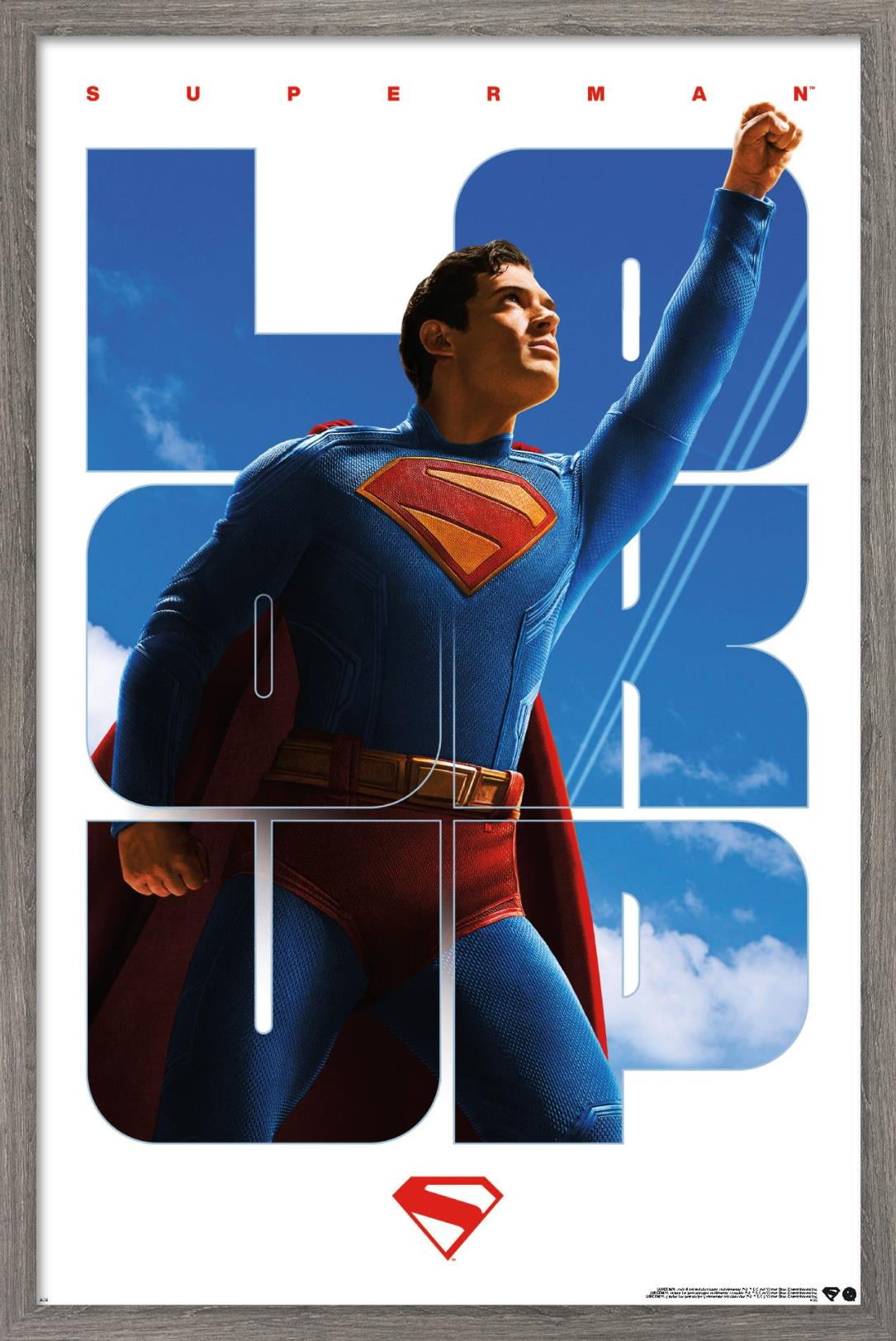 DC Studios Superman (2025) - Look Up Wall Poster, 22.375" x 34" Framed ...