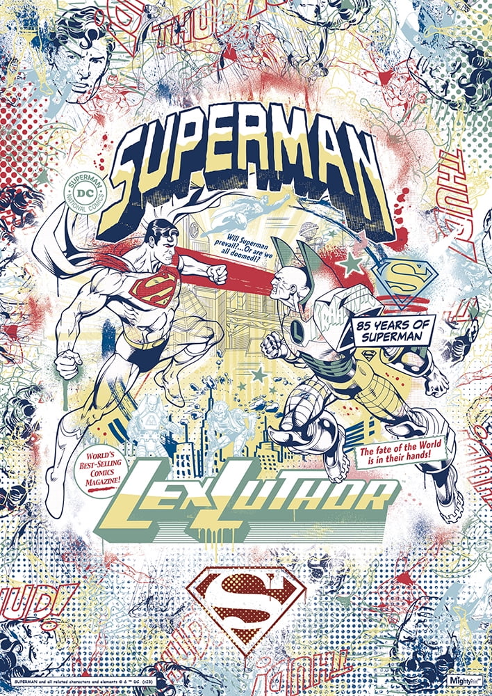DC Comics (Superman 85th Anniversary - Ink) MightyPrint™ Wall Art ...