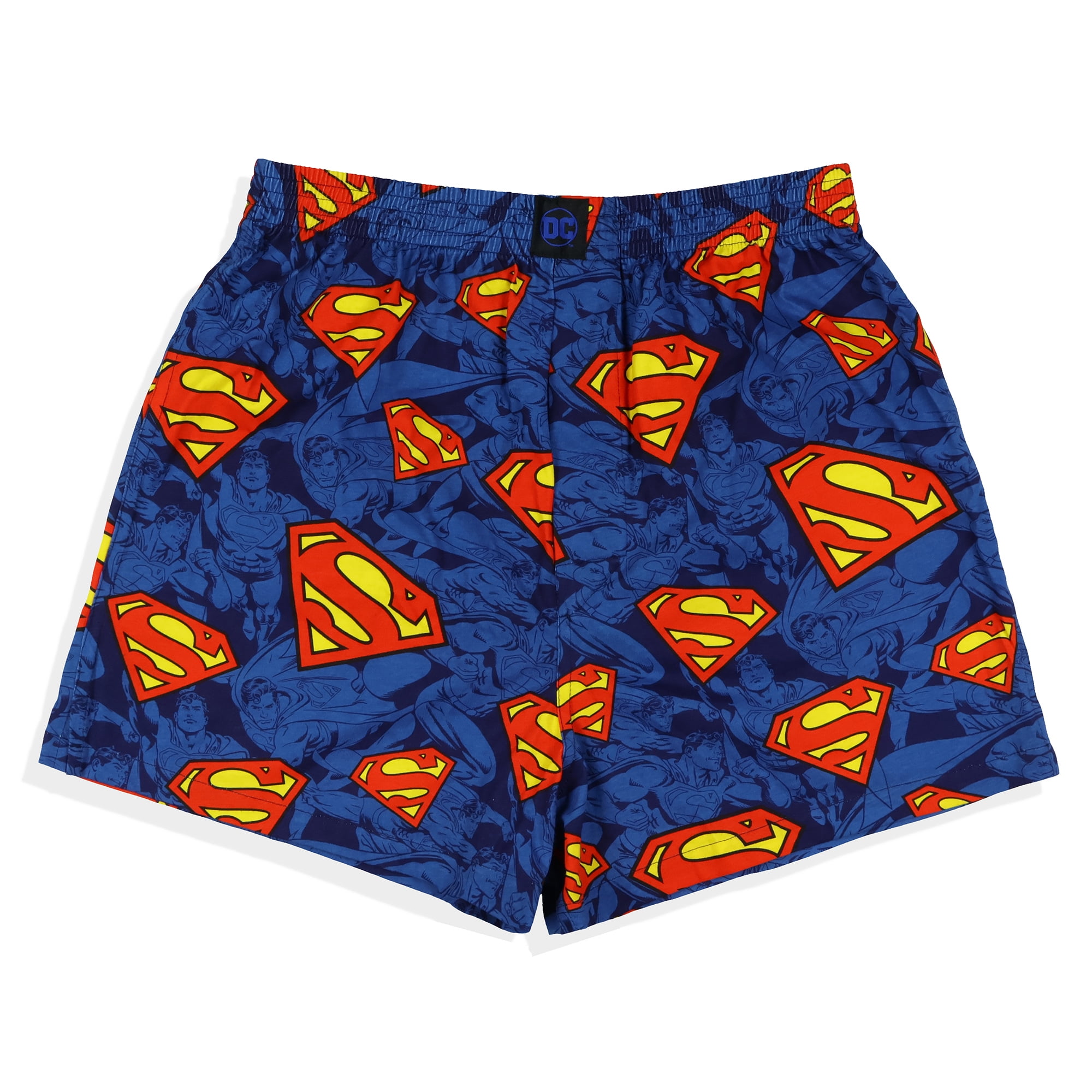 DC Comics Superman Boxer Shorts Men's Man of Steel S Shield Logo Lounge ...