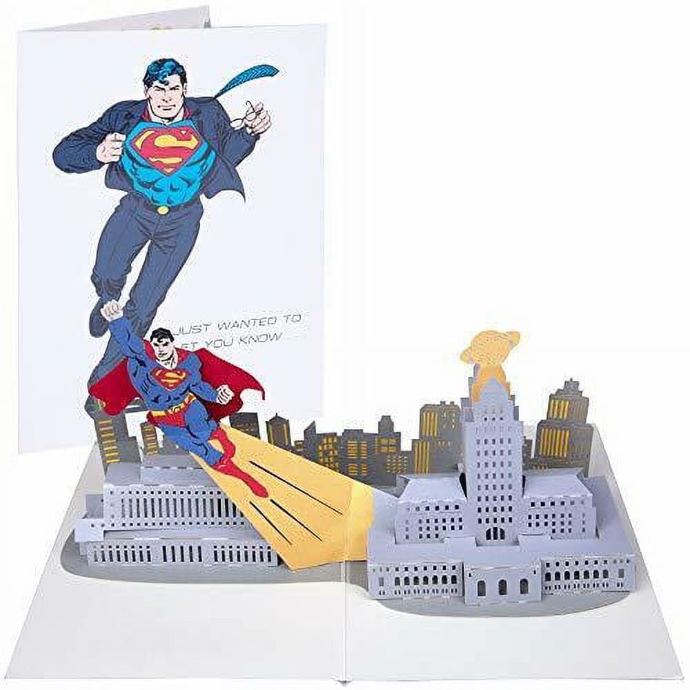 DC Comics Superman Father's Day Pop-Up Greeting Card - Youâ€™re my ...