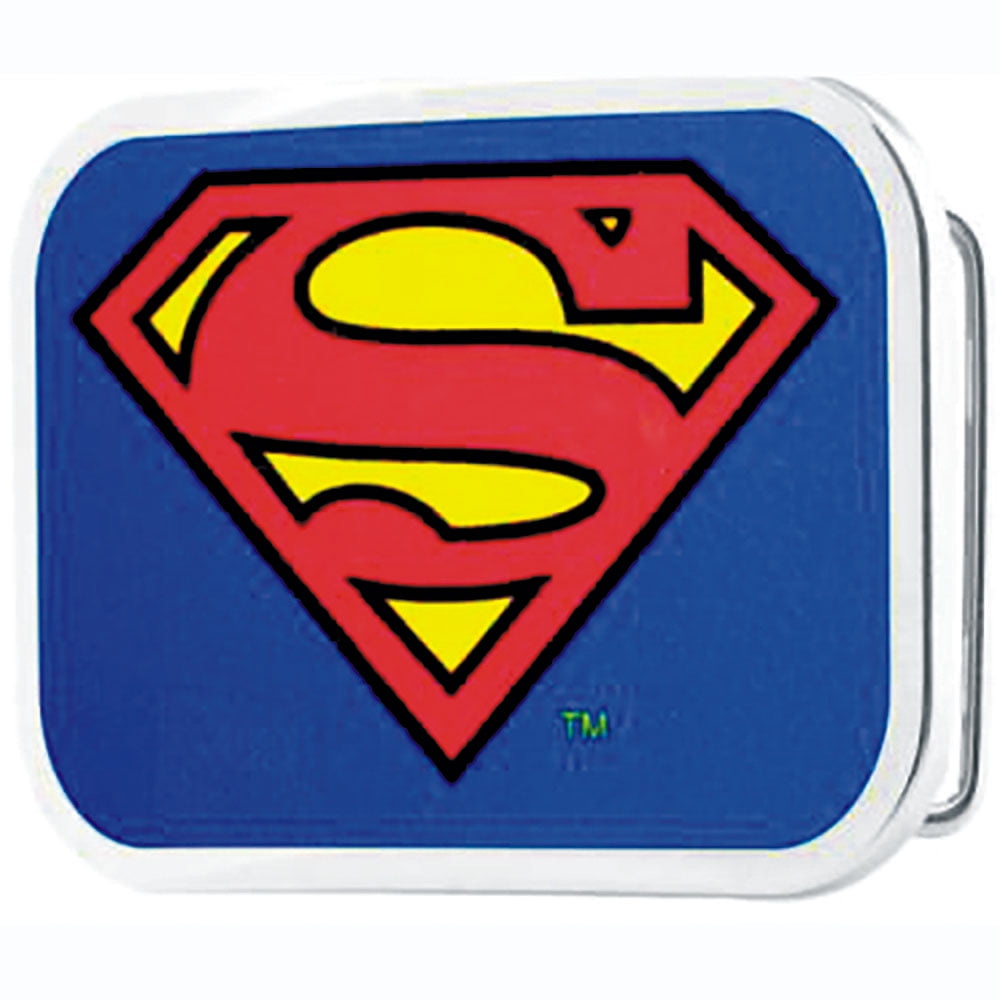DC Comics Superman Framed Chrome Rock Star Belt Buckle - Walmart.com