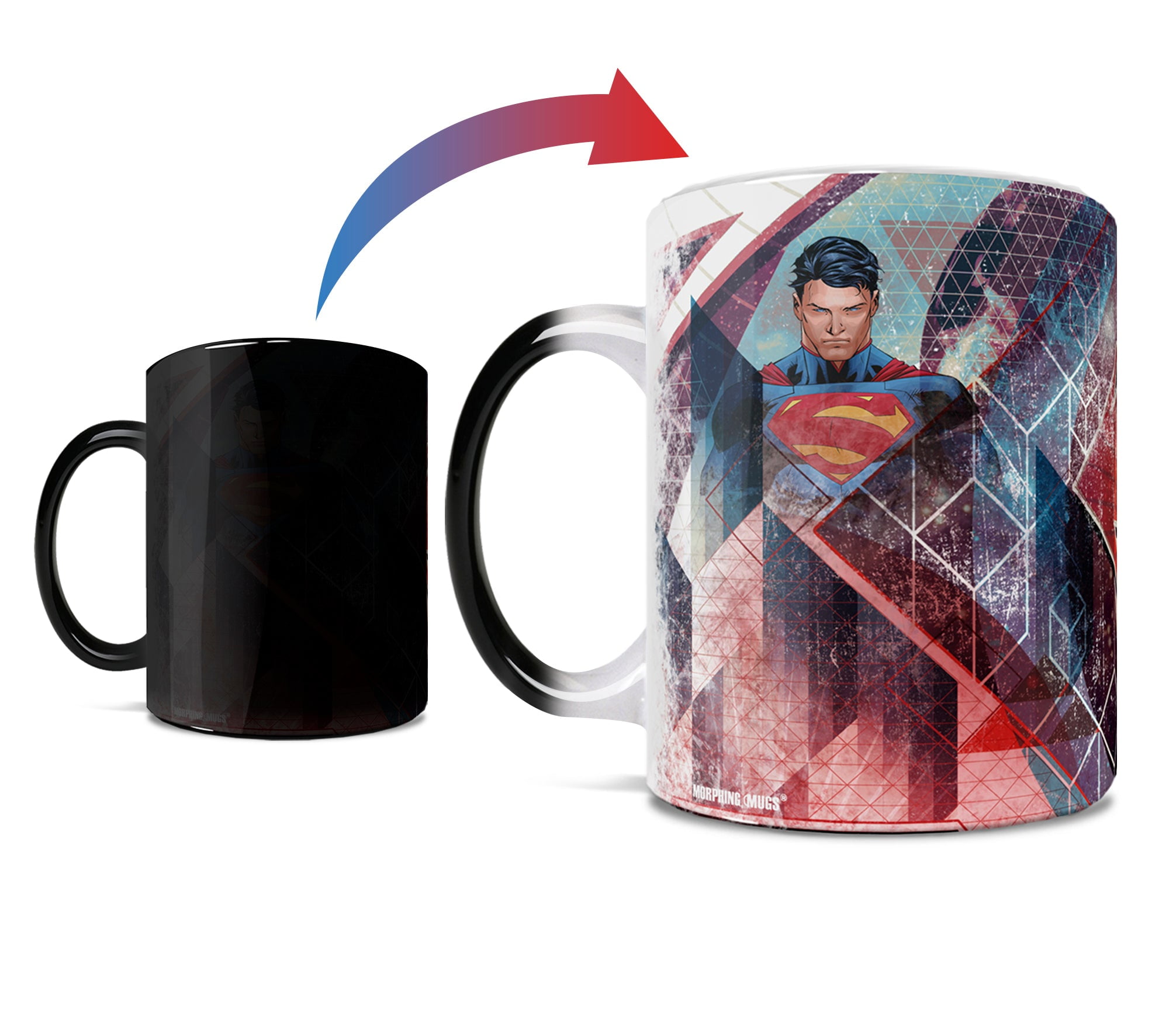 DC Comics (Superman - Geometric) Morphing Mugs® Heat-Sensitive Mug ...