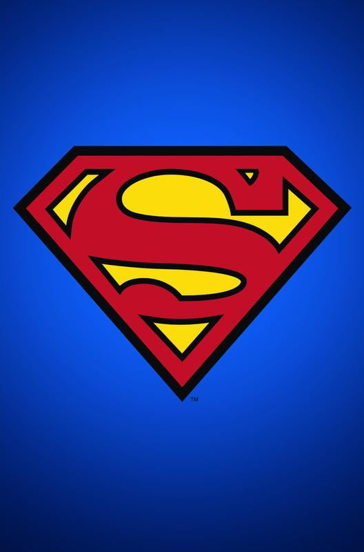 Blue Superman Logo Wallpaper