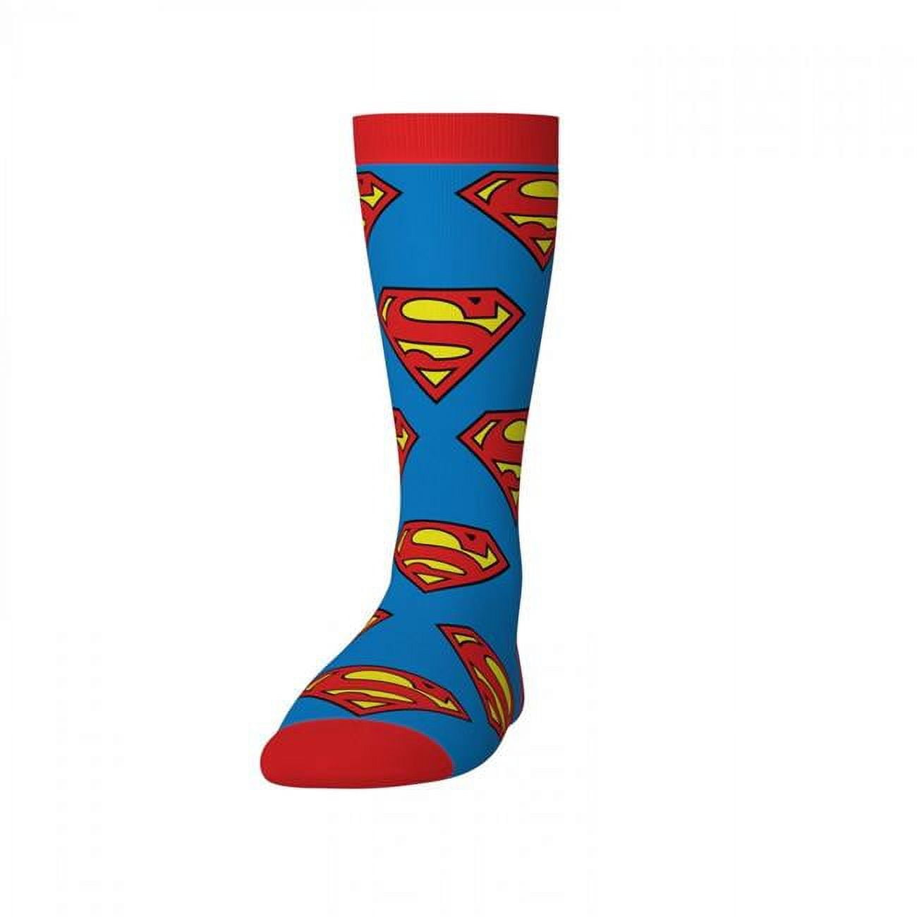 DC Comics Superman Symbol AOP Swag Socks - Walmart.com