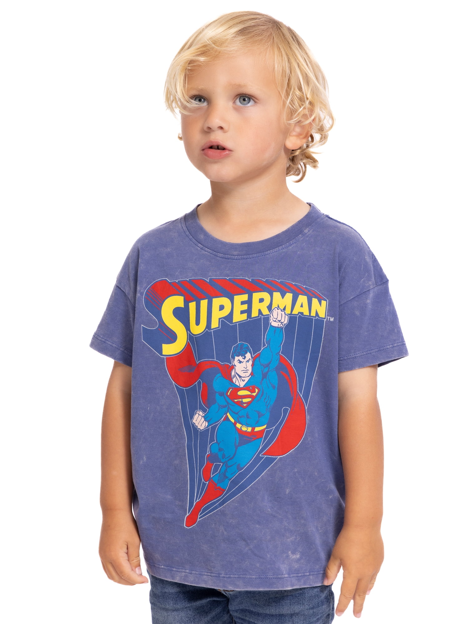 DC Comics Toddler Boys' Superman Graphic Tee with Short Sleeves, Sizes ...