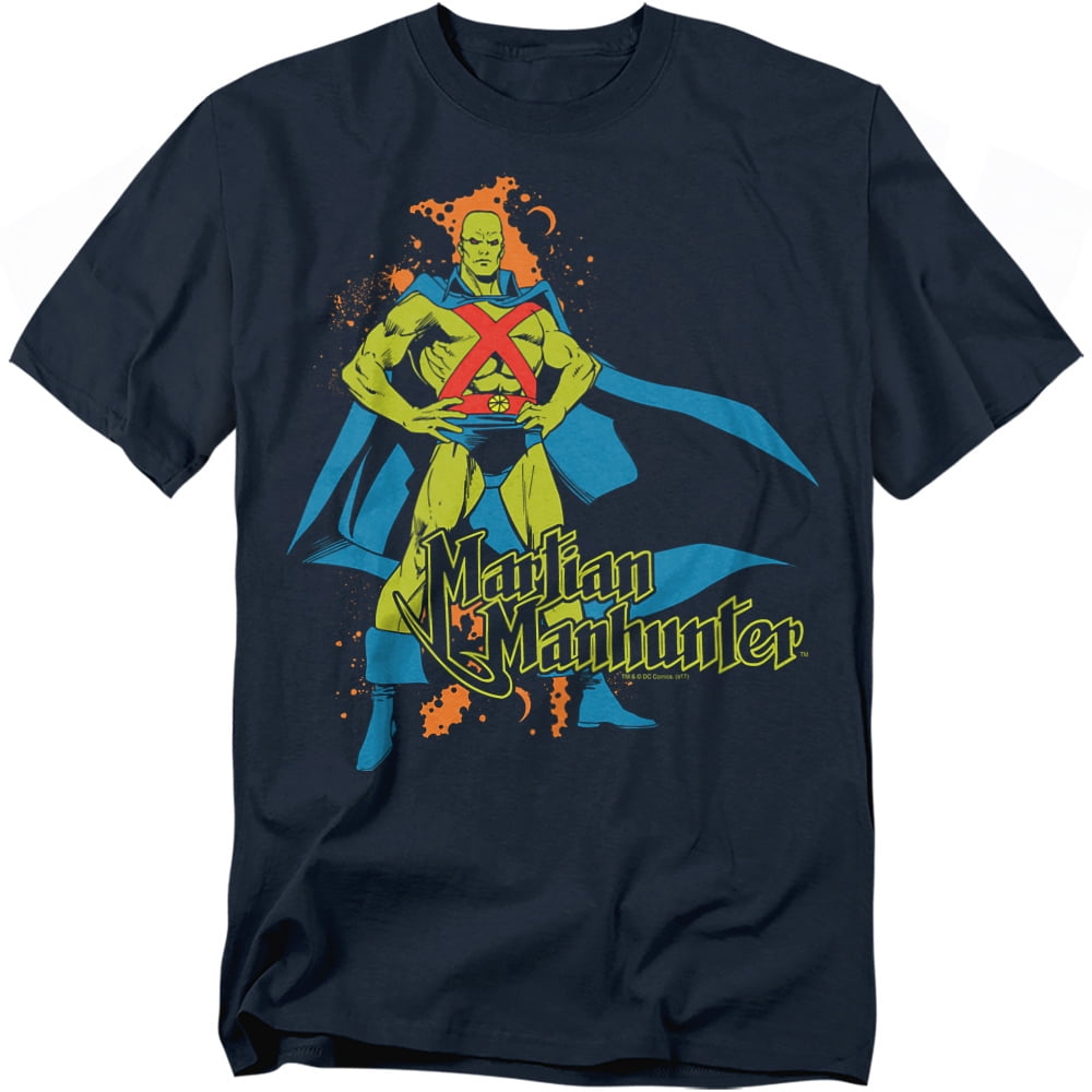 DC Comics Men's Martian Manhunter T-shirt Small Navy - Walmart.com