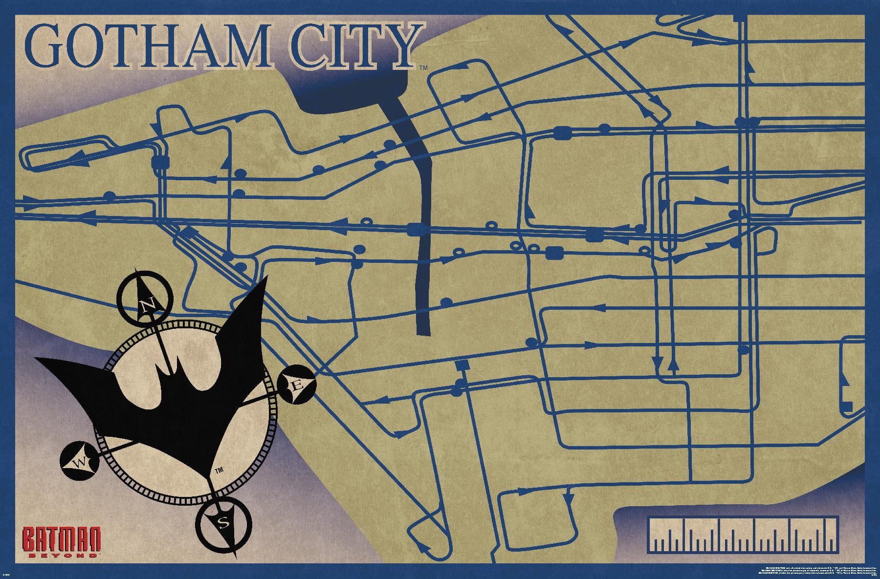 DC Comics TV Batman Beyond - Map Wall Poster, 22.375" x 34" - Walmart.com