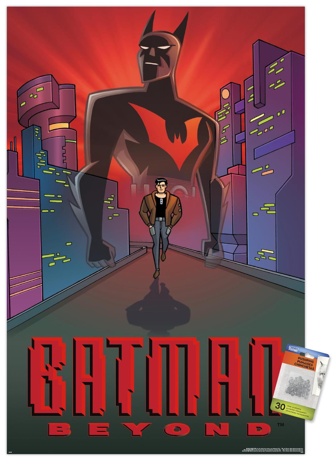 DC Comics TV Batman Beyond - One Sheet Wall Poster with Pushpins, 22. ...