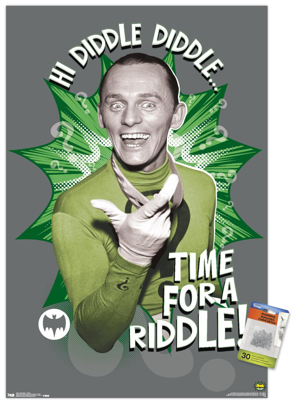 DC Comics TV - Batman TV Series - Riddler Wall Poster with Push Pins ...