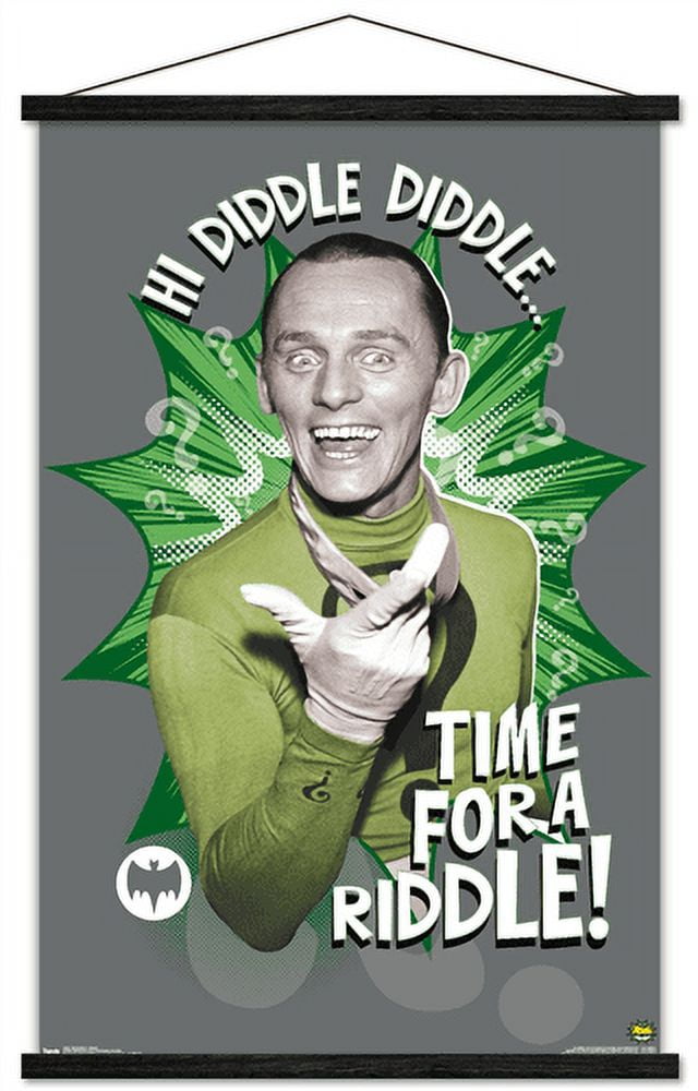 DC Comics TV - Batman TV Series - Riddler Wall Poster with Wooden ...
