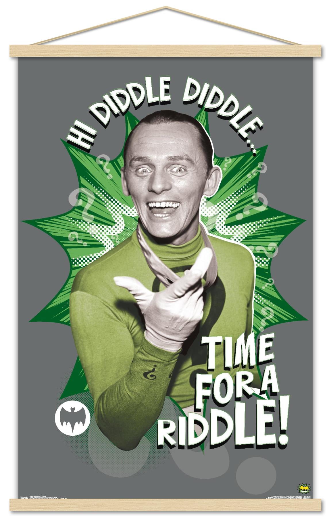 DC Comics TV - Batman TV Series - Riddler Wall Poster with Wooden ...