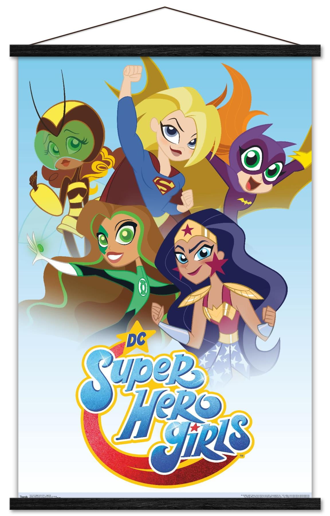 DC Comics TV - DC Super Hero Girls - Together Wall Poster with Wooden ...