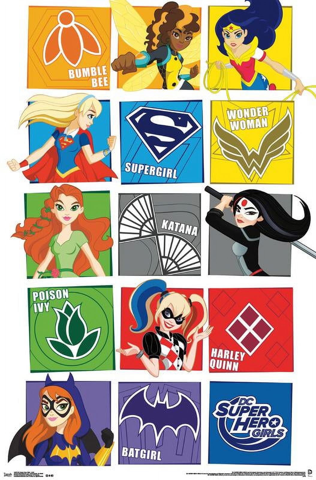 DC Comics TV - DC Superhero Girls - Grid Wall Poster, 22.375" x 34 ...