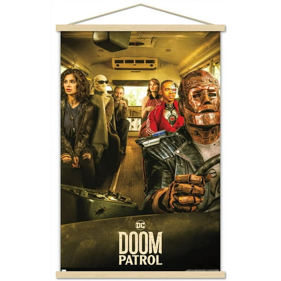 DC Comics TV Doom Patrol - Bus One Sheet Wall Poster with Magnetic ...