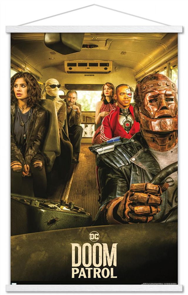 DC Comics TV Doom Patrol - Bus One Sheet Wall Poster with Magnetic ...