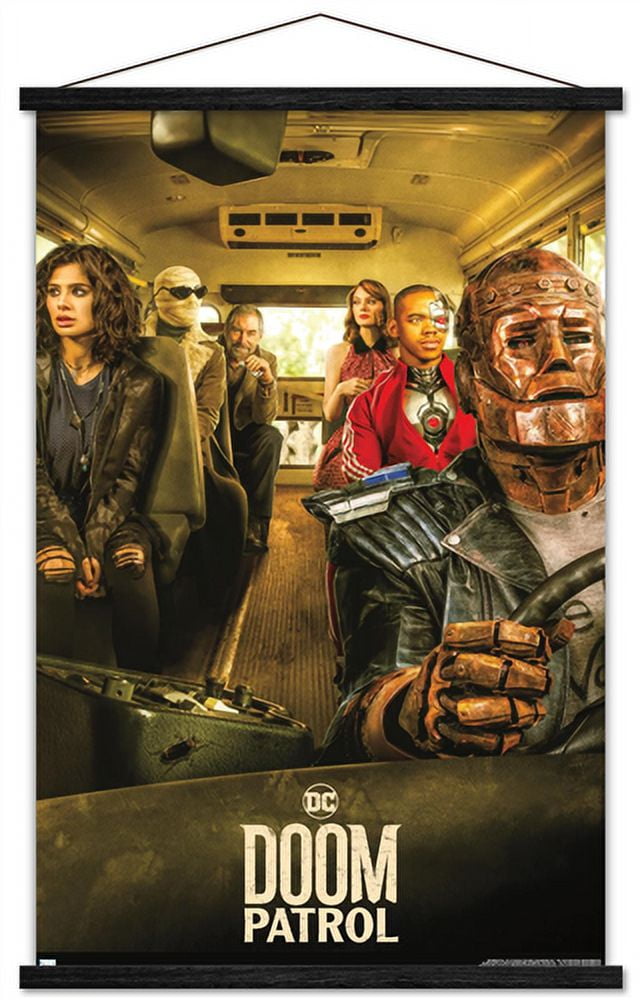 DC Comics TV Doom Patrol - Bus One Sheet Wall Poster with Magnetic ...
