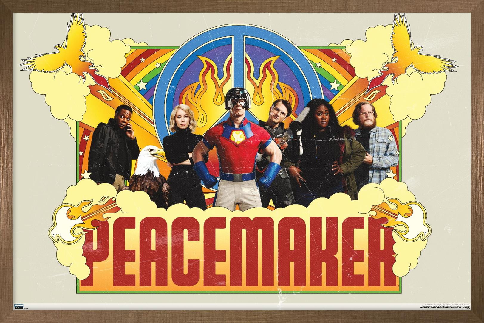 DC Comics TV Peacemaker - Group Wall Poster, 14.725" x 22.375" Framed ...