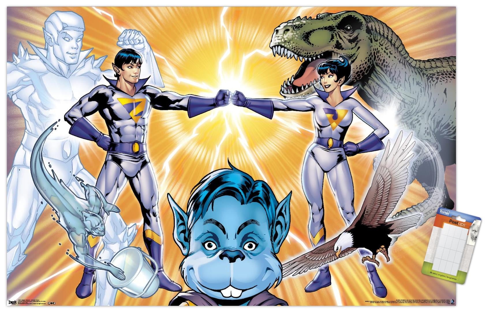 DC Comics TV - Super Friends - Wonder Twins Wall Poster, 22.375" x 34 ...