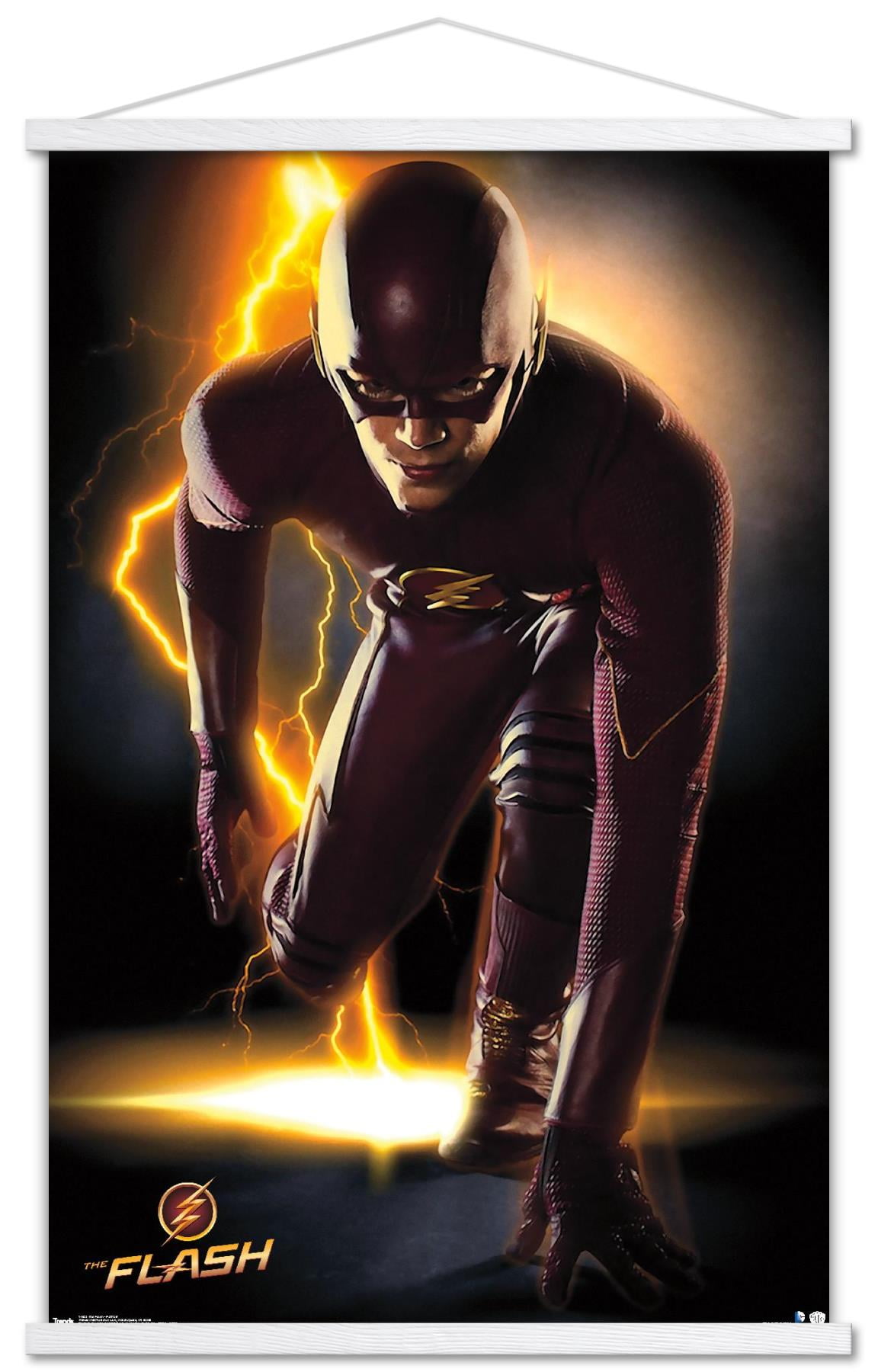 DC Comics TV - The Flash - Portrait Wall Poster with Wooden Magnetic ...