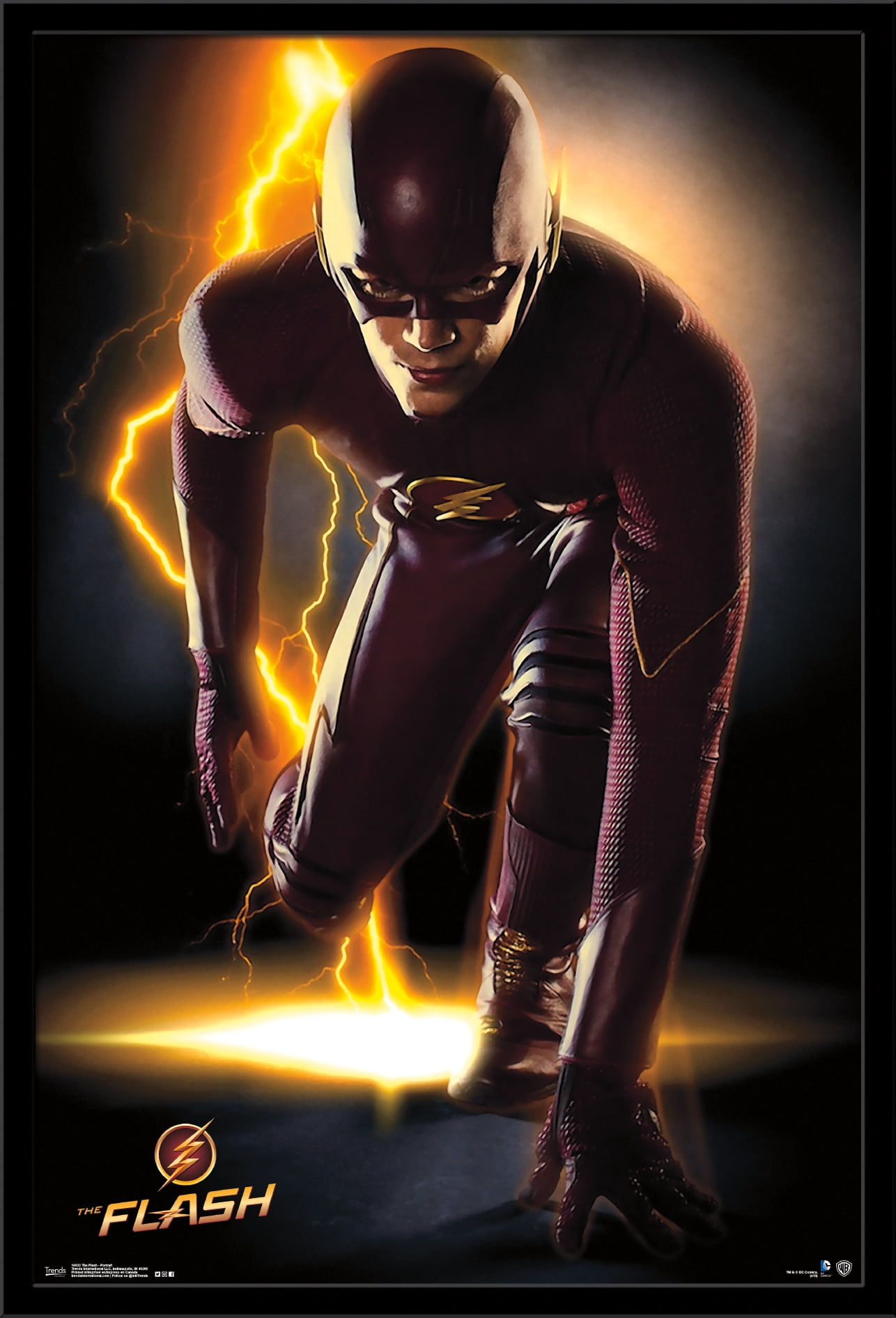 DC Comics TV - The Flash - Portrait Wall Poster, 22.375" x 34", Framed ...