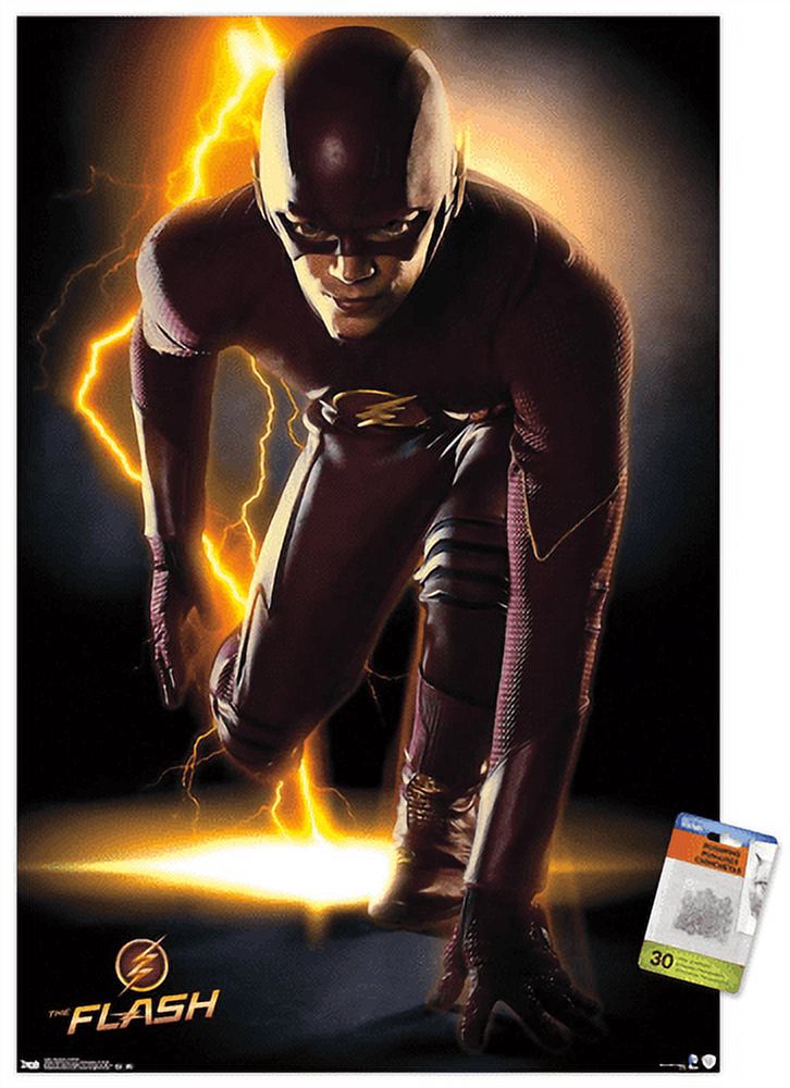 DC Comics TV - The Flash - Portrait Wall Poster with Push Pins, 22.375 ...