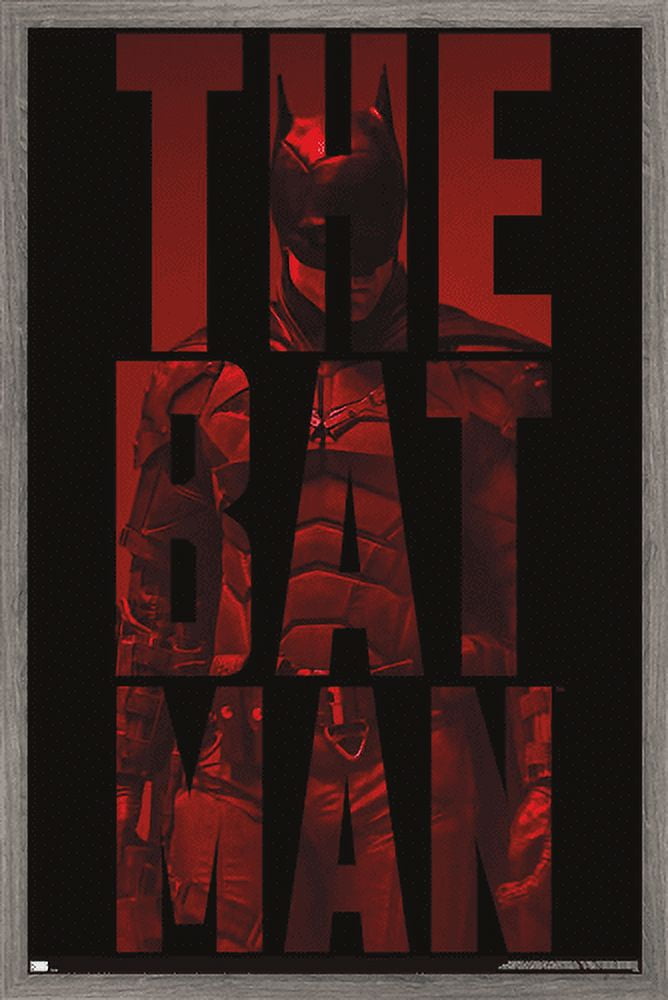 DC Comics The Batman - Text Wall Poster, 14.725" x 22.375", Framed ...